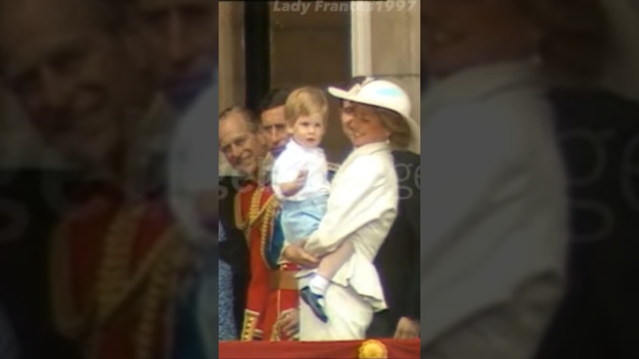crowd cheered when little prince harry waved goodbye || #princeharry #britishroyalfamily