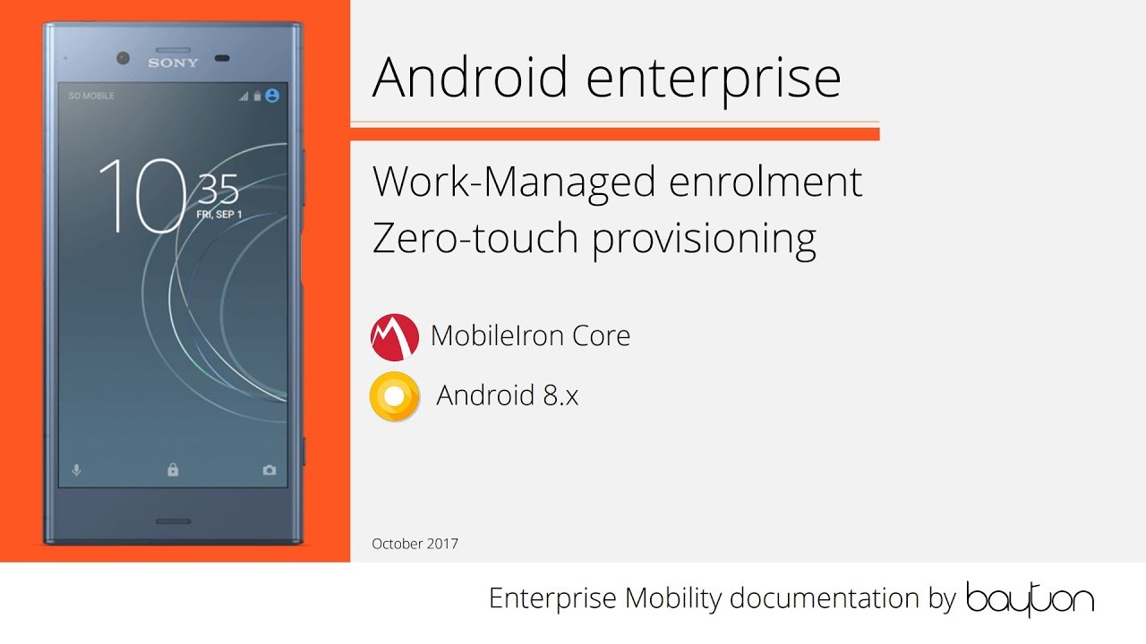 Android enterprise zero-touch walkthrough