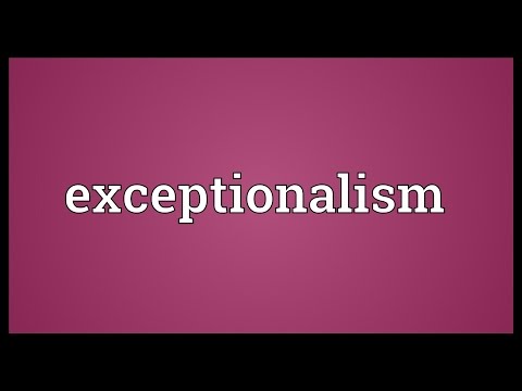 Exceptionalism Meaning