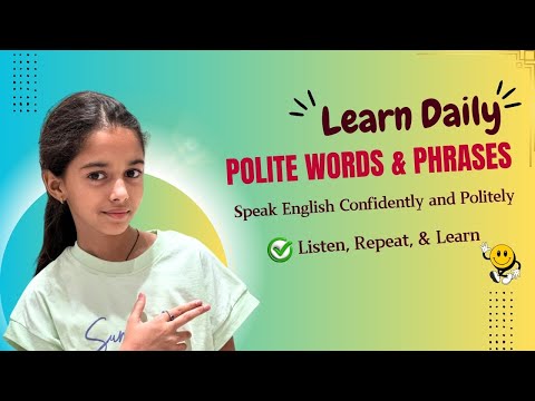 Learn Polite Words & Phrases in English for Daily Conversation | Tips to Speak English Confidently