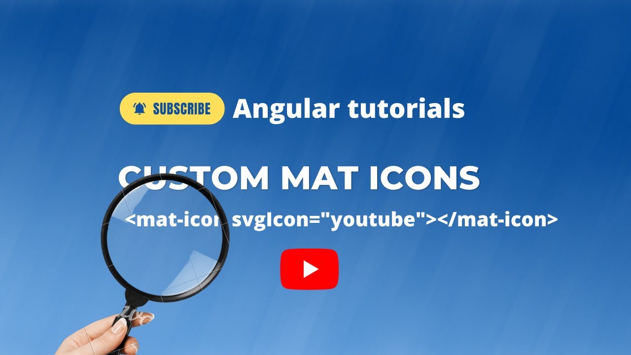 How to create custom icons | Angular