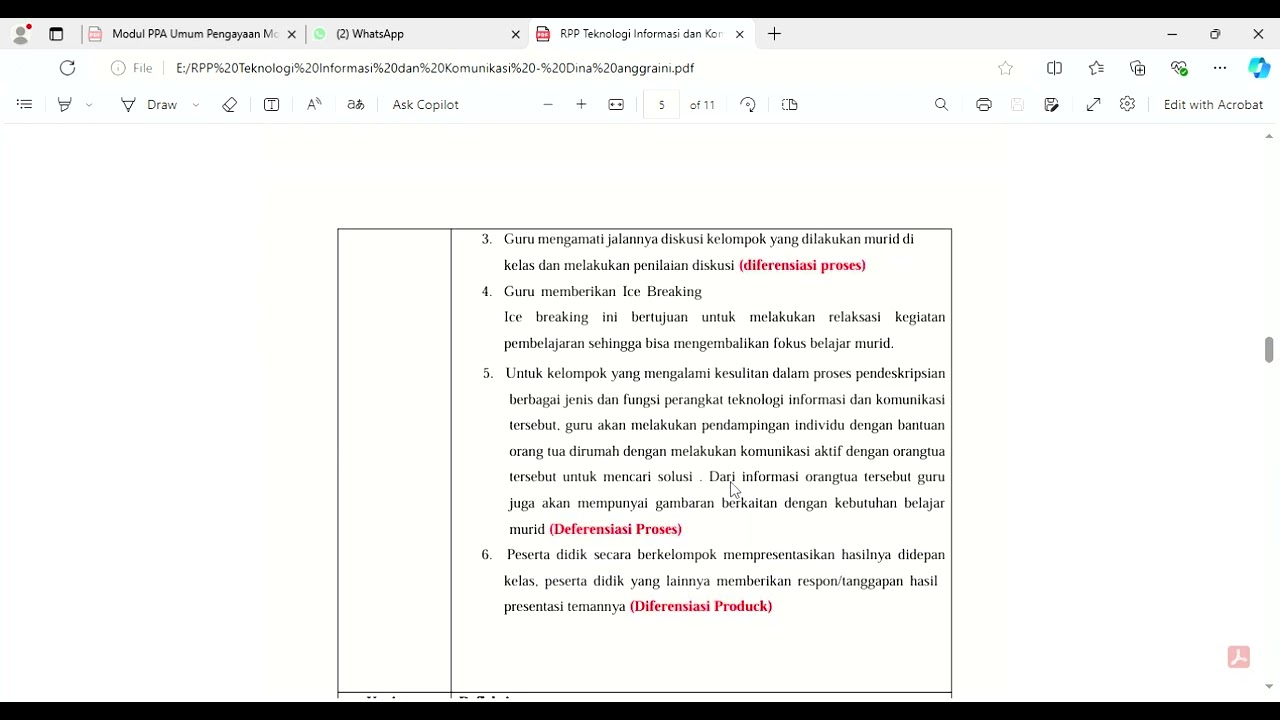 RPP Teknologi Informasi dan Komunikasi   Dina anggraini pdf and 2 more pages   Profile 1   Microsoft