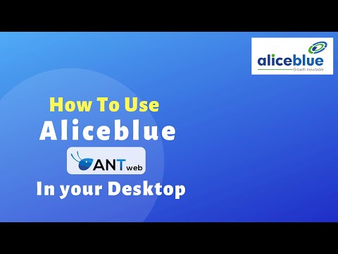HOW TO USE ALICE BLUE ANT WEB || తెలుగు || BEST FEATURES |CHARTS| ONLINE TRADING|NSE|BSE|TTA