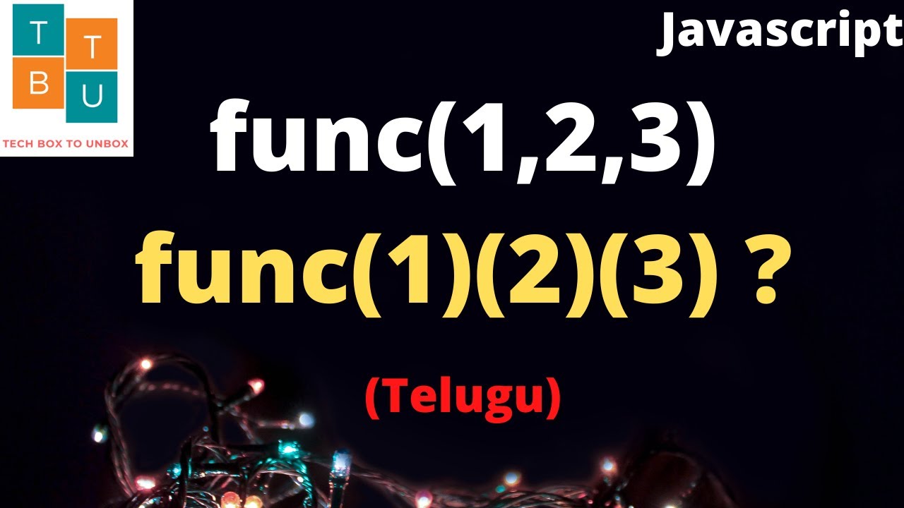 Function Currying in Javascript | In Telugu
