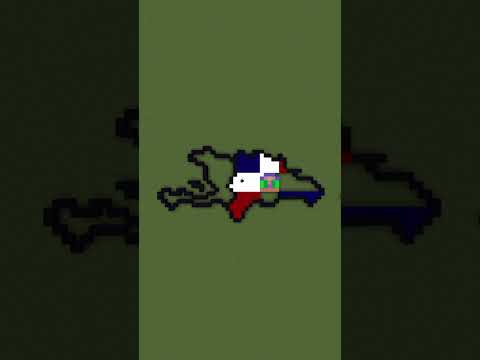 Building Hispaniola - Medium Scale #minecraft #flags #maps #dominicanrepublic #haiti #español