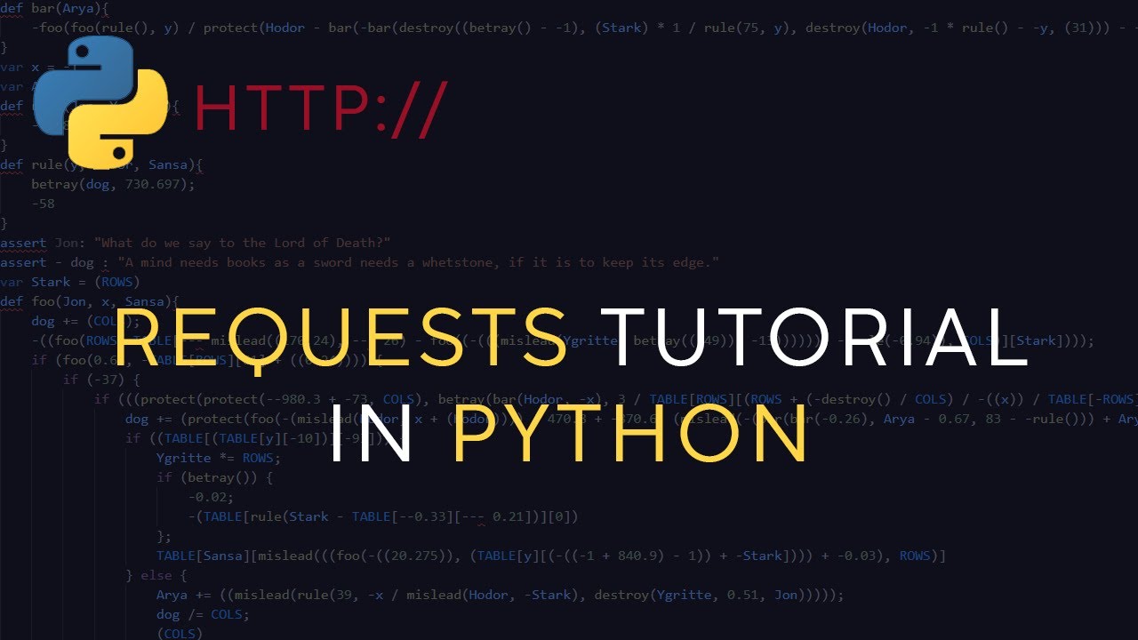 Python HTTP Requests Tutorial - Fundamentals