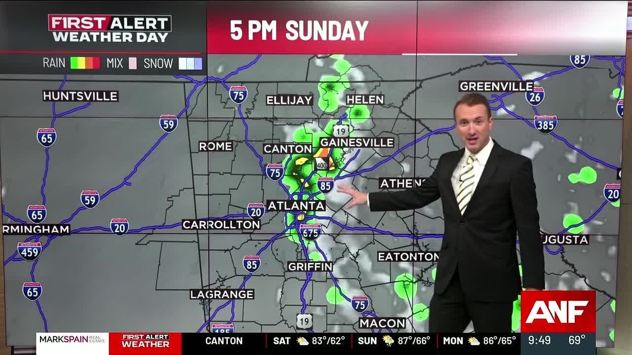 First Alert Forecast: Scattered storms return Sunday afternoon