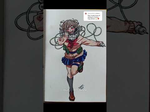 Himiko Toga, speed drawing #anime #drawing #himiko #myheroacademia #art #animedrawing #animeart #fyp