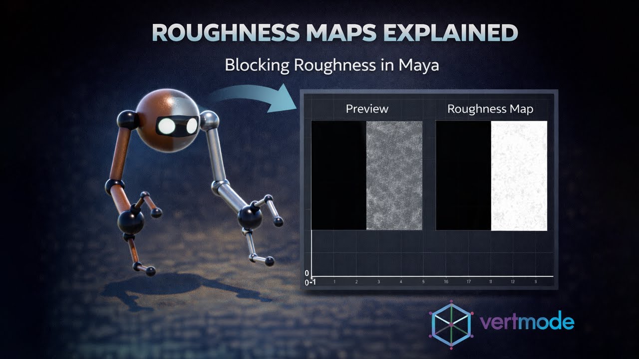 Roughness Maps Explained — Blocking Roughness in Maya