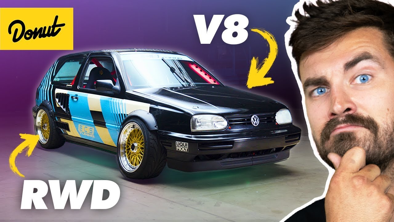 RWD Mk3 Golf Drift Car With BMW V8 Engine Gets Custom Widebody Kit ...