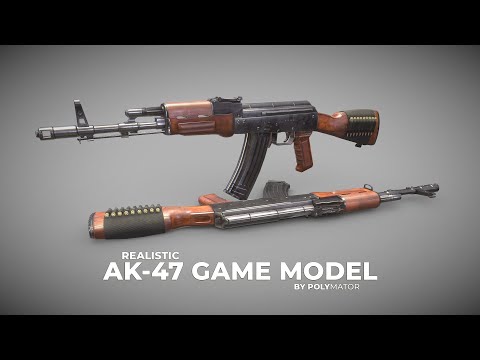 AK-47 3D Model Showcase – Realistic Game Asset