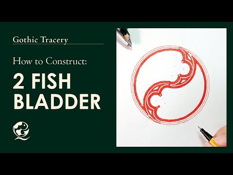 How to construct 2 Fish bladder | Gothic tracery art