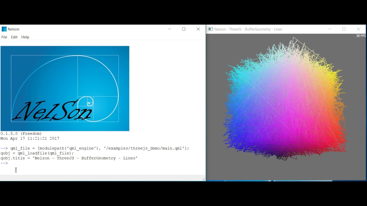 Nelson - ThreeJS - BufferGeometry - Lines