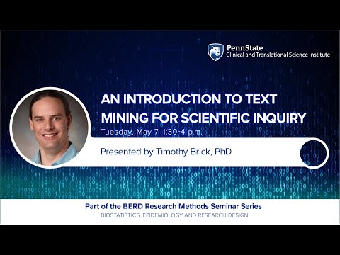 An Introduction to Text Mining for Scientific Inquiry
