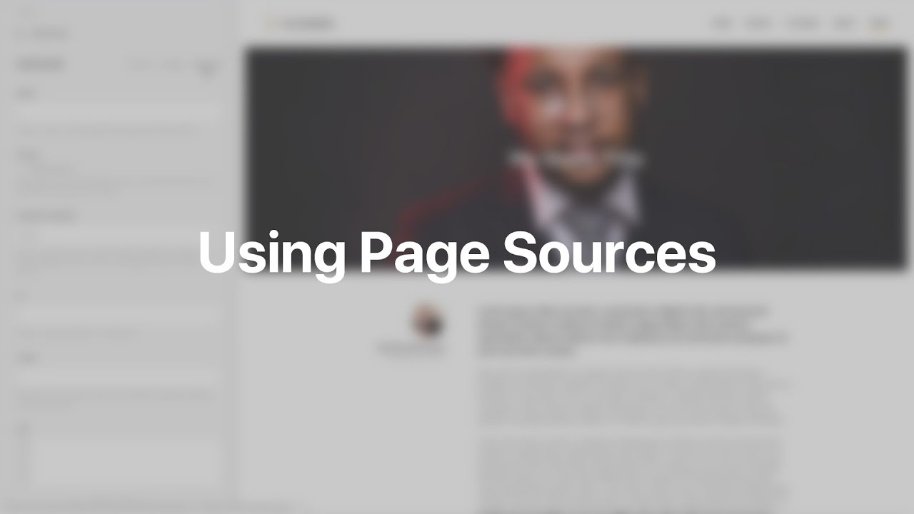 Using Page Sources | YOOtheme Documentation (Joomla)