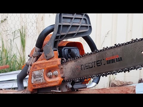 Neo-tec NH841 chainsaw muffler mod ,quite means no power sad!