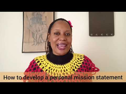How to develop a personal mission statement