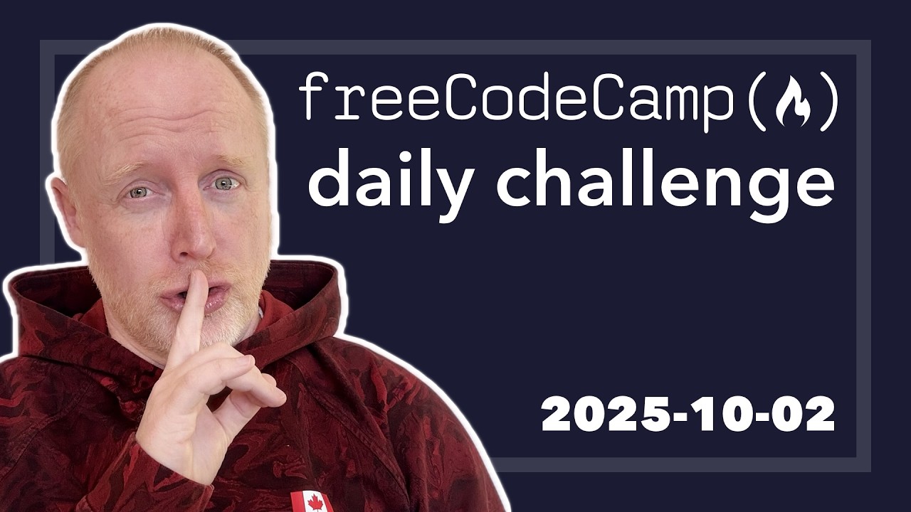 Decimal to Binary - 2025-10-02 - FreeCodeCamp Daily Challenge #freecodecamp #dailychallenge