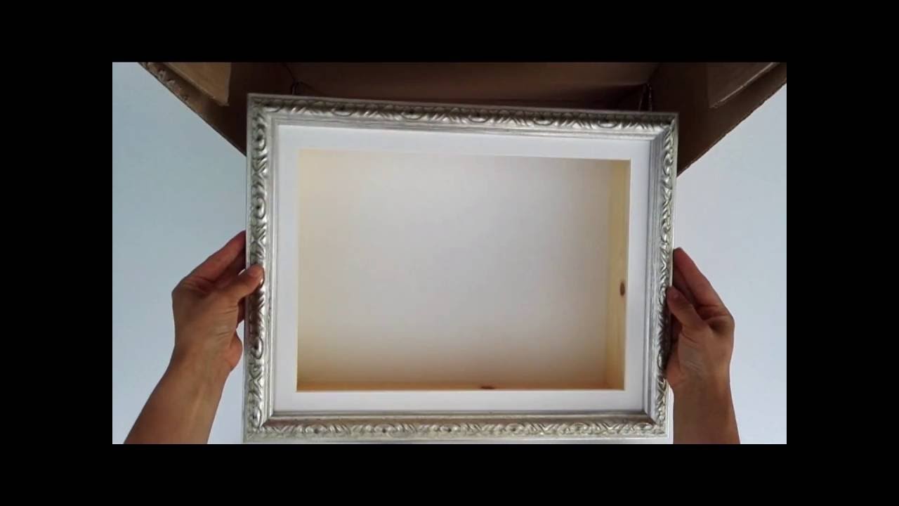 Silver ornate 32mm Deep box frame by Kristel Frames