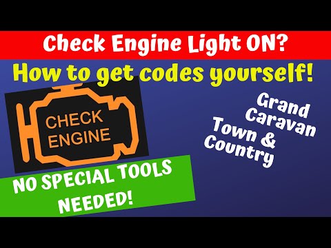 How To Get Check Engine Light Codes Without A Code Reader Town & Country Grand Caravan
