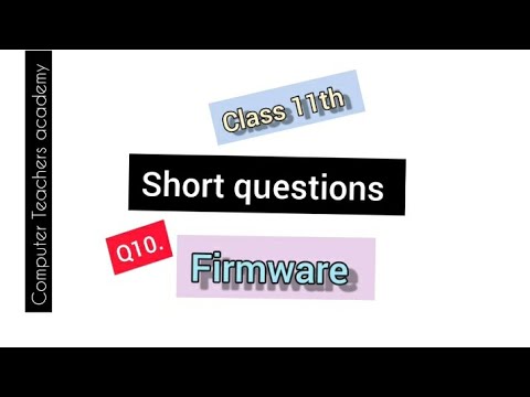 computer science lectures |firmware | what is firmware | types of computer software