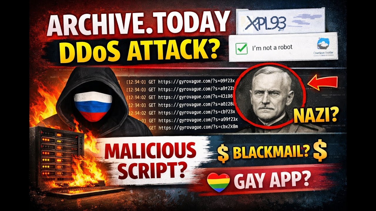 Archive.today DDoS Scandal: Malicious JavaScript, CAPTCHA Abuse & Traffic Flooding Explained
