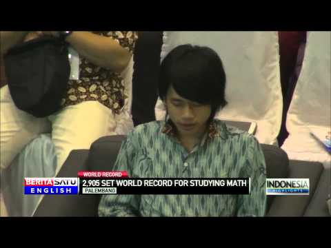Indonesian Students Set New Math World Record in Palembang