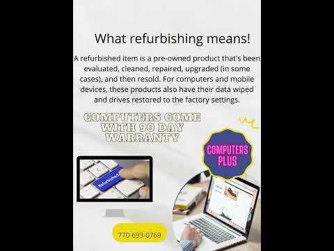 Computers Plus+ What refurbishing means