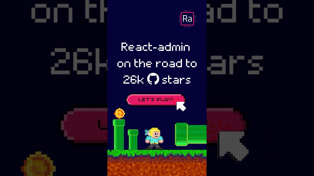 26k GitHub stars ⭐️ for our open-source project react-admin!🤩