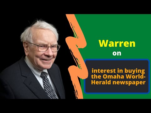 Warren on interest in buying the Omaha World-Herald newspaper