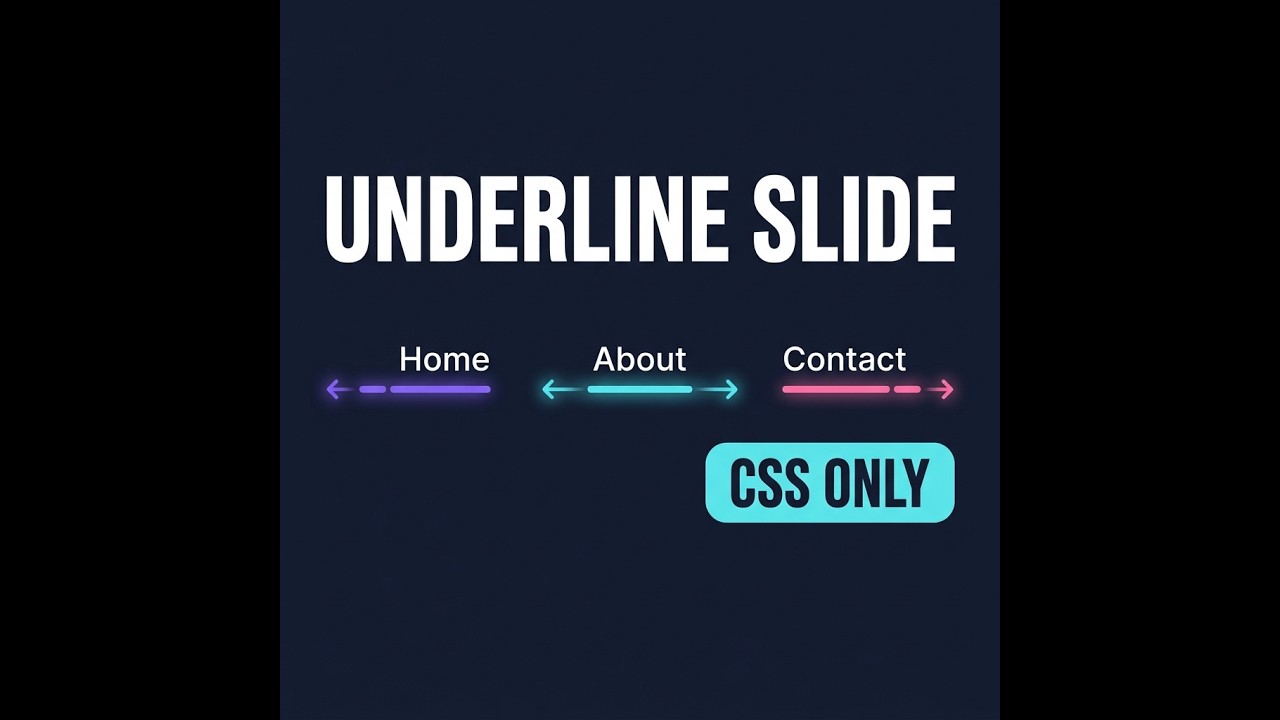 Underline Slide – CSS Animation Tutorial