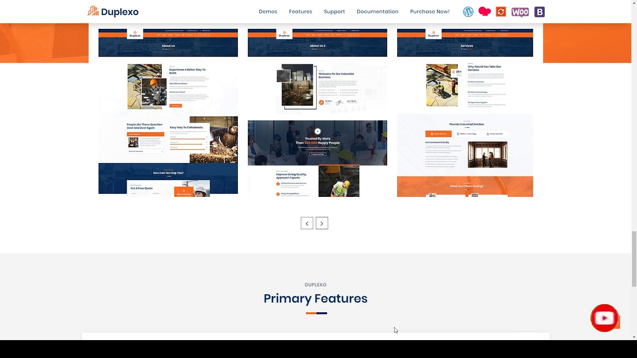 Duplexo  Construction Renovation WordPress Theme property development business Aino