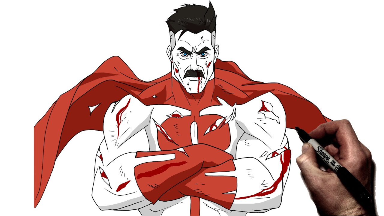 How To Draw Omni Man | Step By Step | Invincible