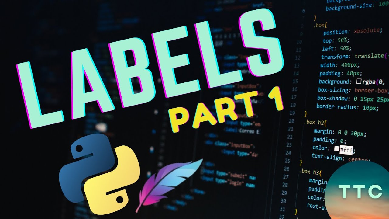 Python Tkinter - Creating Labels and Styling - Part 1