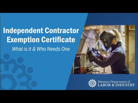 What is an Independent Contractor Exemption Certificate
