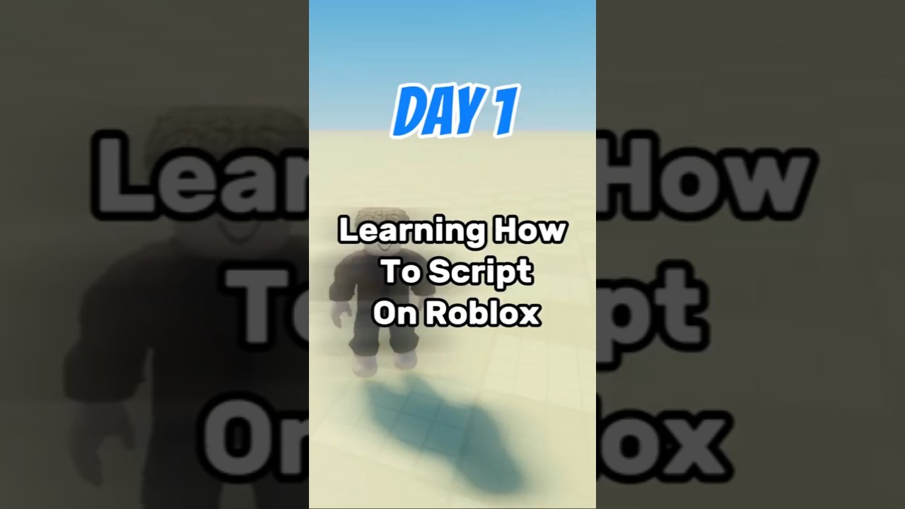 🎮 Day 1 of learning how to script in Roblox Studio! #roblox #day1