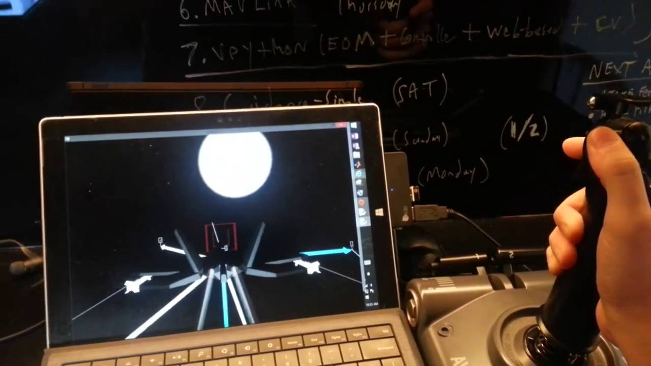 Vpython Basic 6DOF Rigid Body Simulation