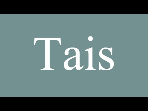 How to Pronounce ''Tais'' Correctly in French