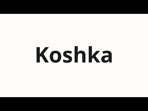 How to pronounce Koshka | Кошка (Cat in Russian)