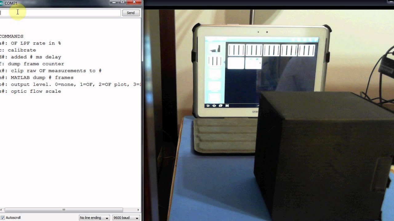 Optical Flow with Arduino Nano