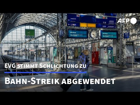 Streiks bei der Bahn sind abgewendet - Schlichterspruch angenommen | AFP