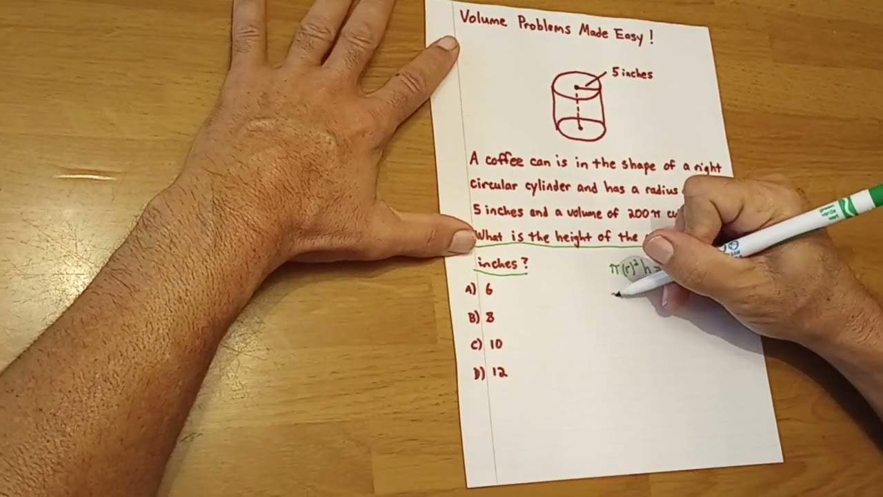 Volume Problems Made Easy! #maths #volume #act