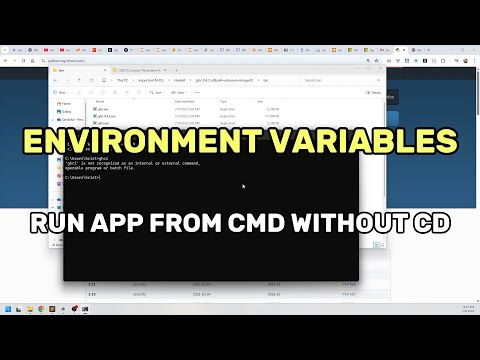 Setup Environment Variables - Run any Exe on Command Prompt without Setting current directory (CD)