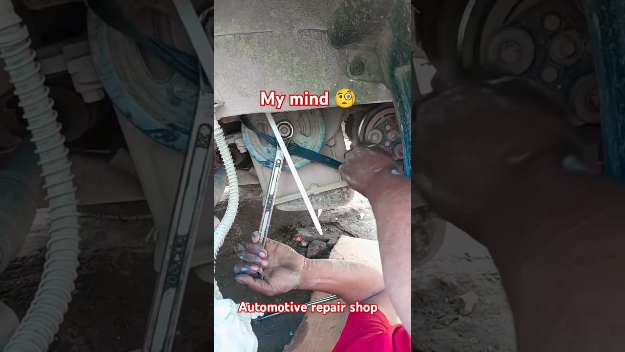 How to Fix an Alternator Belt When You Don't Have Tools#car #alternator #belts #yutube #shorts