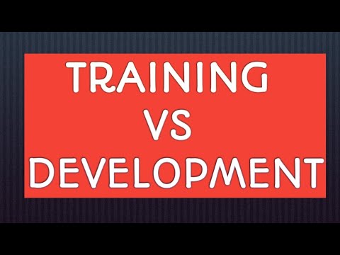 Training Versus Development Video Lecture - UGC NET