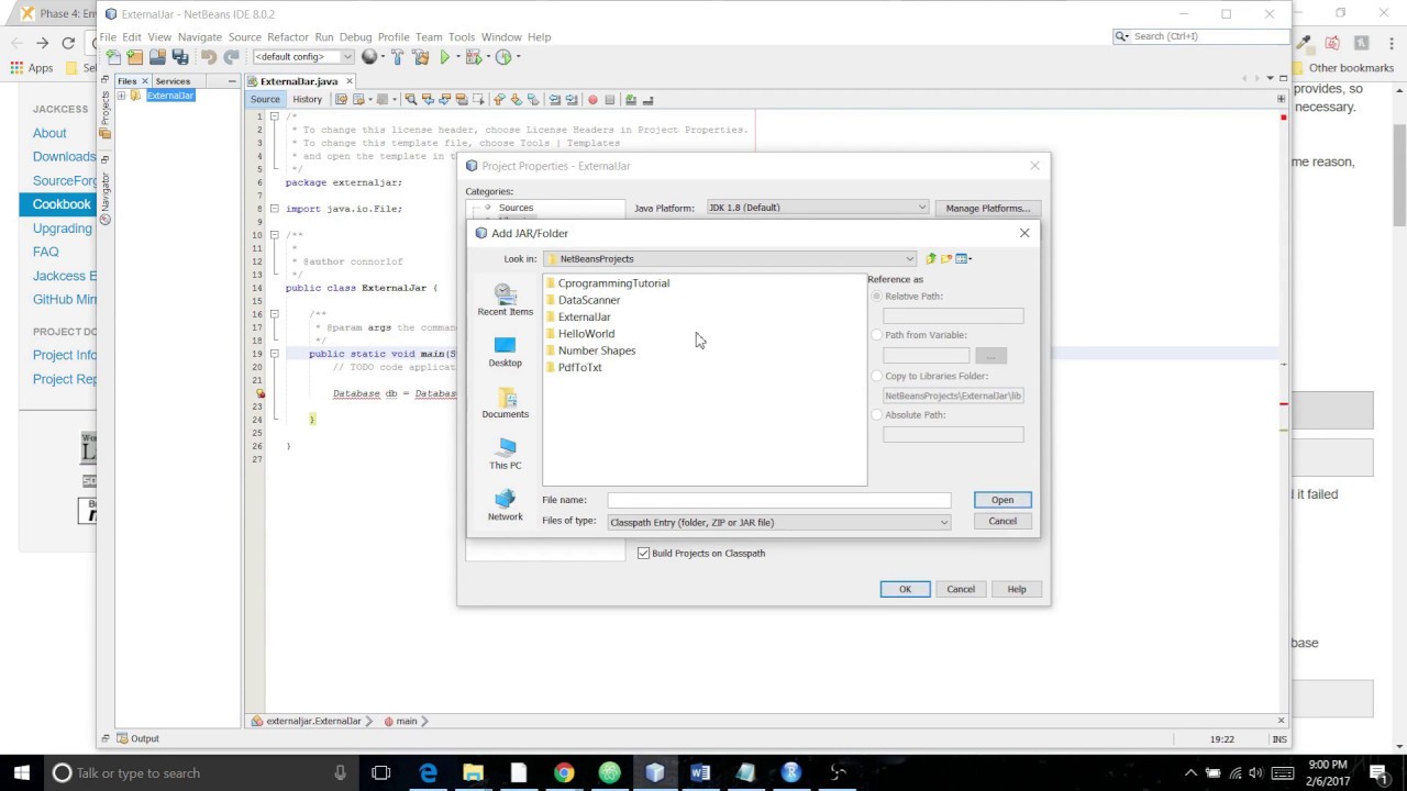 Install External Java JAR Library Easily in Netbeans