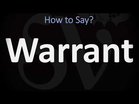 How to Pronounce Warrant? (CORRECTLY)