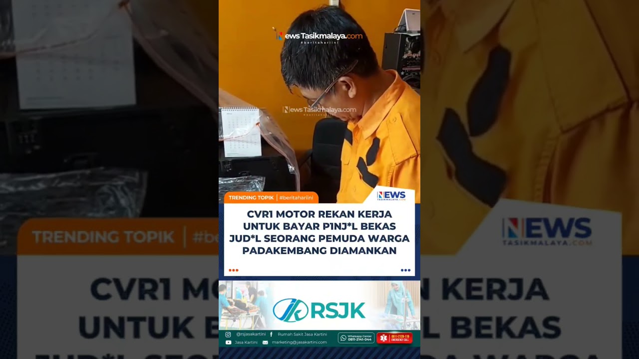 CVR1 MOTOR REKAN KERJA UNTUK BAYAR P1NJ*L BEKAS JUD*L SEORANG PEMUDA WARGA PADAKEMBANG DIAMANKAN