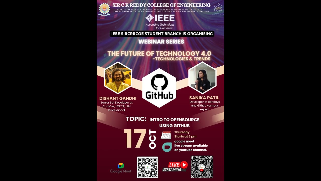 Webinar on Introduction to Open-Source using Github