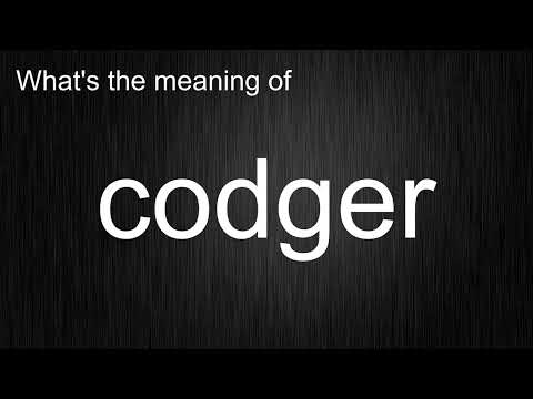 What's the meaning of "codger", How to pronounce codger?